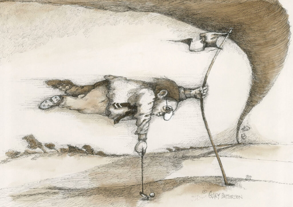 Artist Gary Patterson Captures the Comedy of Golf