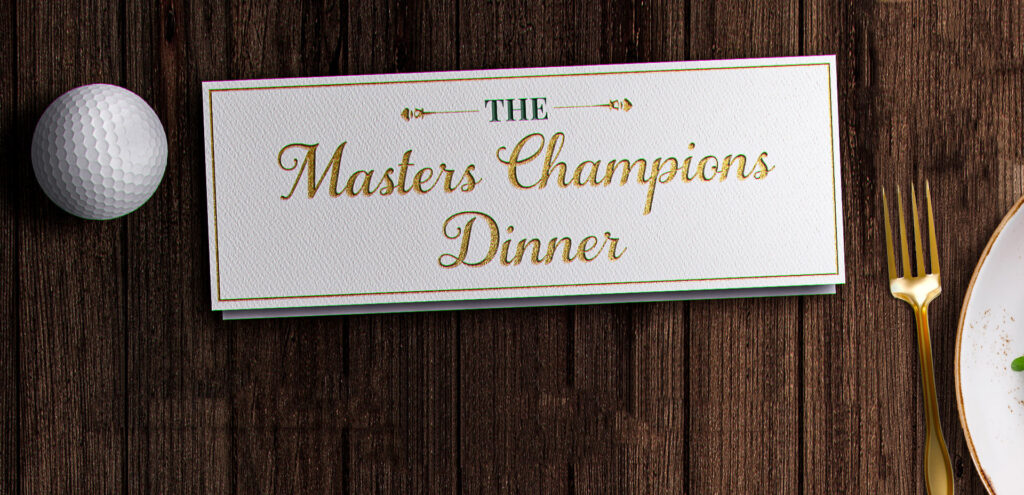 The Peculiar Taste Of The Masters Champions Dinner